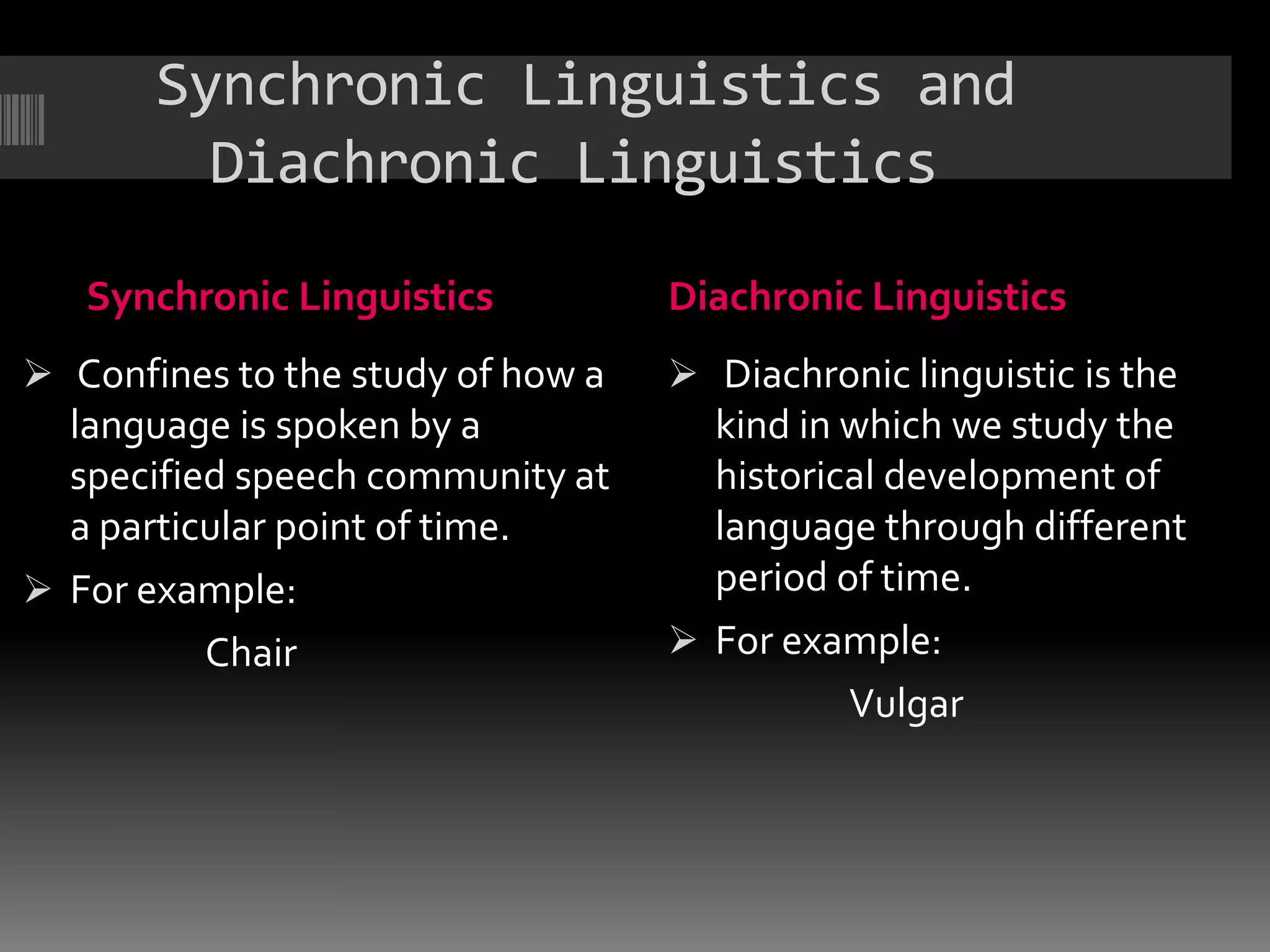 Ferdinand De Saussure's Contribution on Linguistic | PPTX