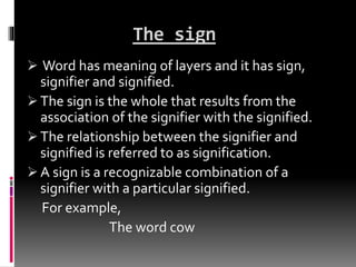 Ferdinand De Saussure's Contribution on Linguistic | PPTX