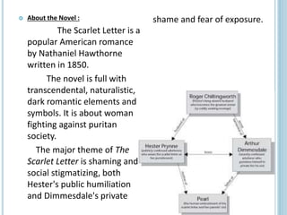 Comparison of the Scarlet letter and Ramayana | PPT