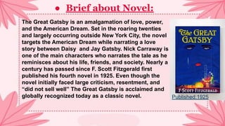 Presentation Paper No. -- 106 The Great Gastby . | PDF