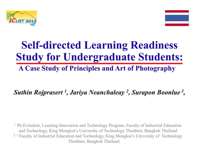 Self-directed Learning Readiness Study for Undergraduate Students: A ...