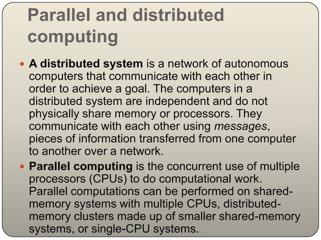 Presentation parallelsystem(1.1) | PPT