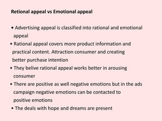 Advertisement & It's Appeal | PPT
