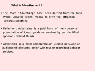 Advertisement & It's Appeal | PPT