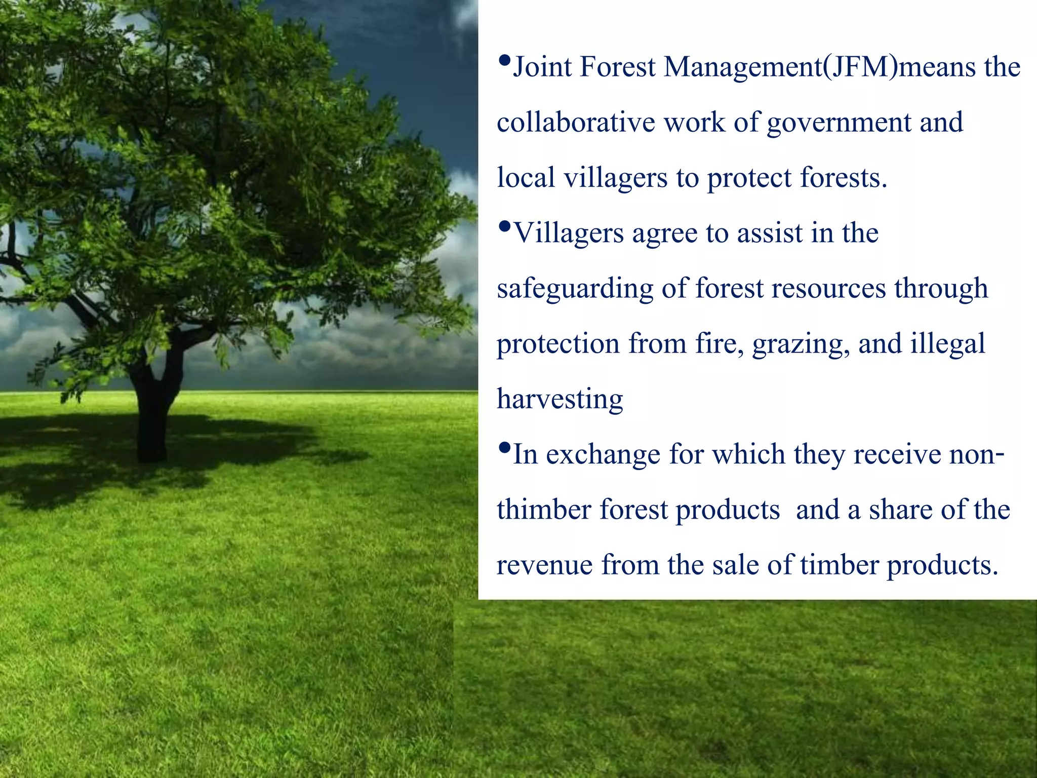 Joint forest management | PPTX