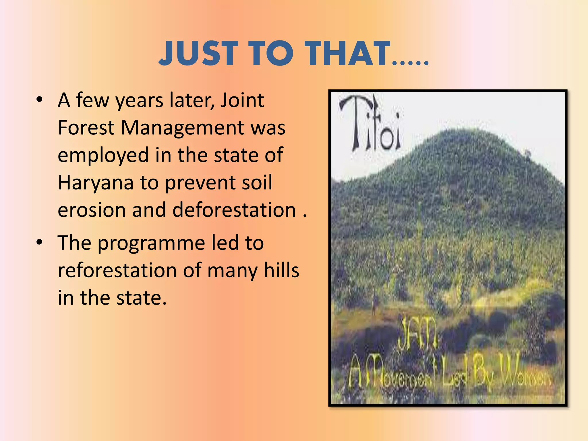 Joint forest management | PPTX