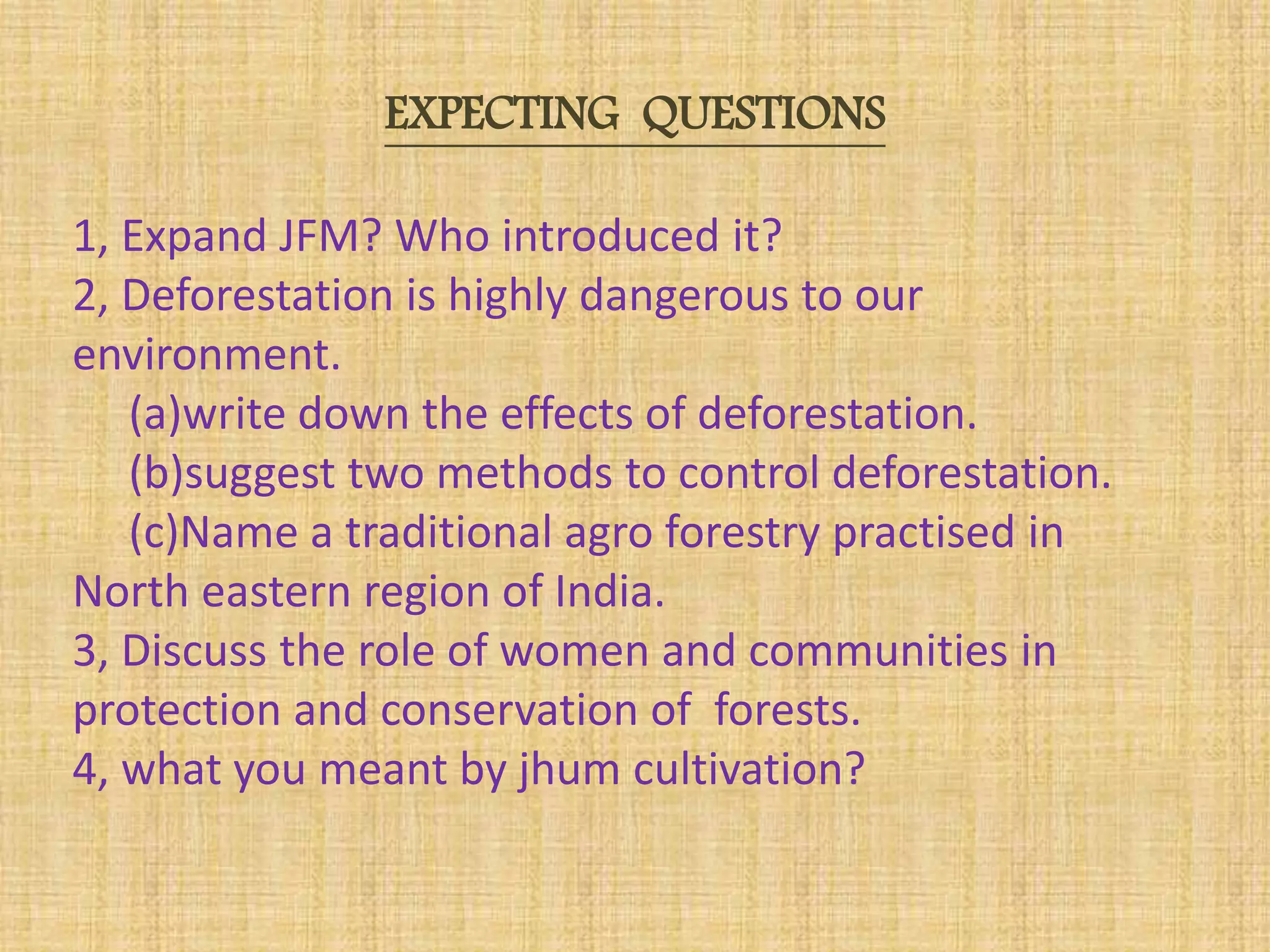 Joint forest management | PPTX