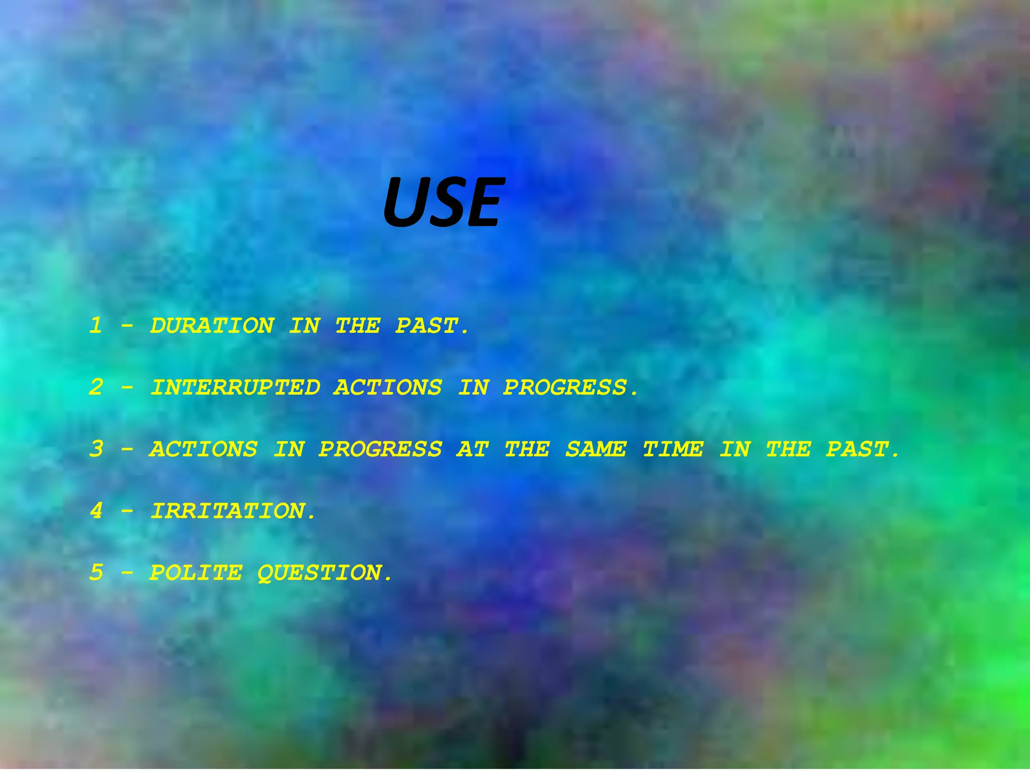 Past Continuous Presentation | PPTX