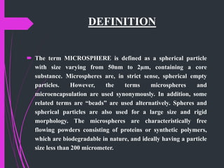 FORMULATION AND EVALUATION OF GLIBENCLAMIDE MICROSPHERE DRUG DELIVERY ...