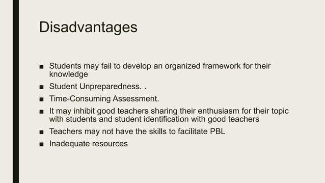 Problem Based Learning In Medical Education Pptx