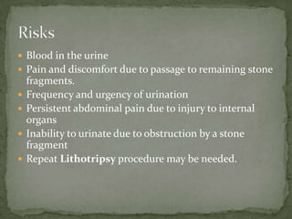 Lithotripsy | PPTX