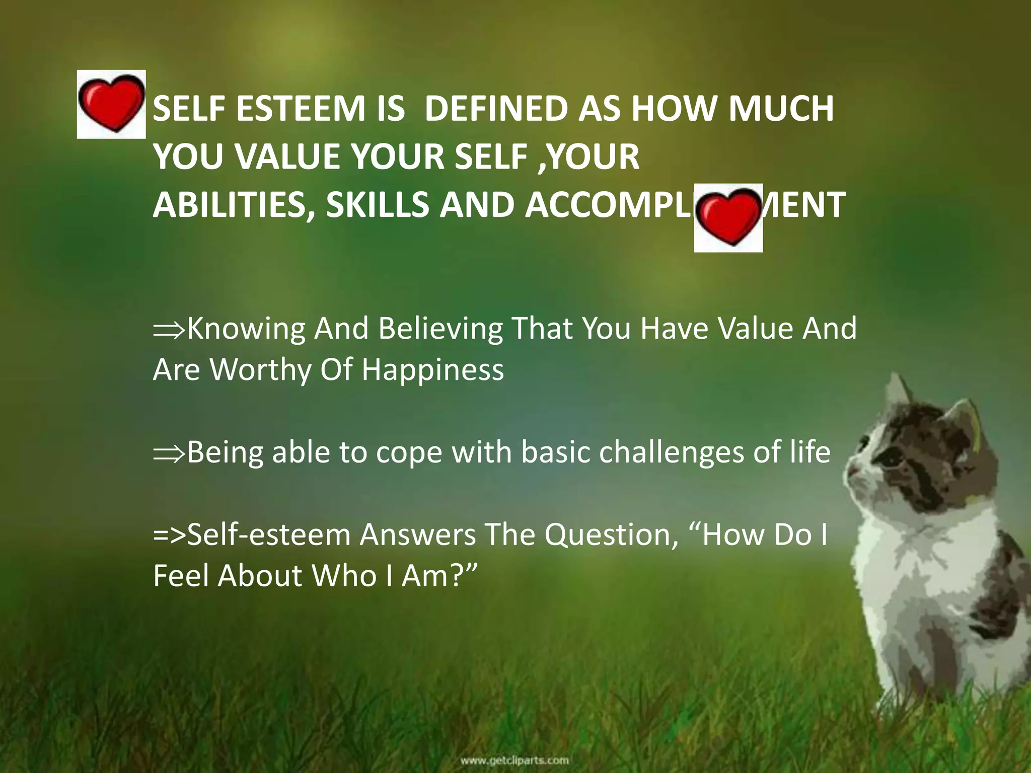 SELF ESTEEM | PPTX
