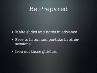 Emma's Guide to Great BarCamping | PDF