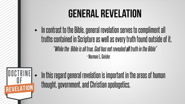 Doctrine of Revelation | PPT