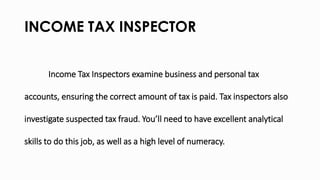 Job Research - IT Inspector | PPT