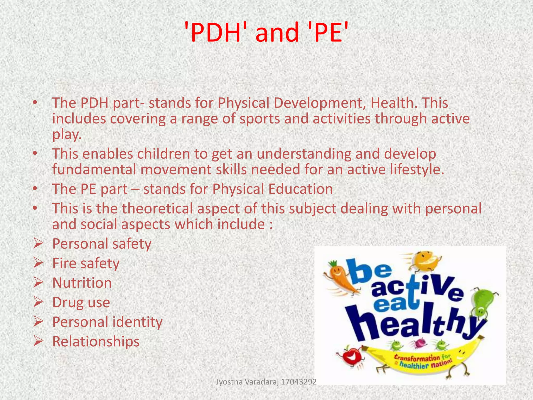 Powerpoint On pdhpe | PPT