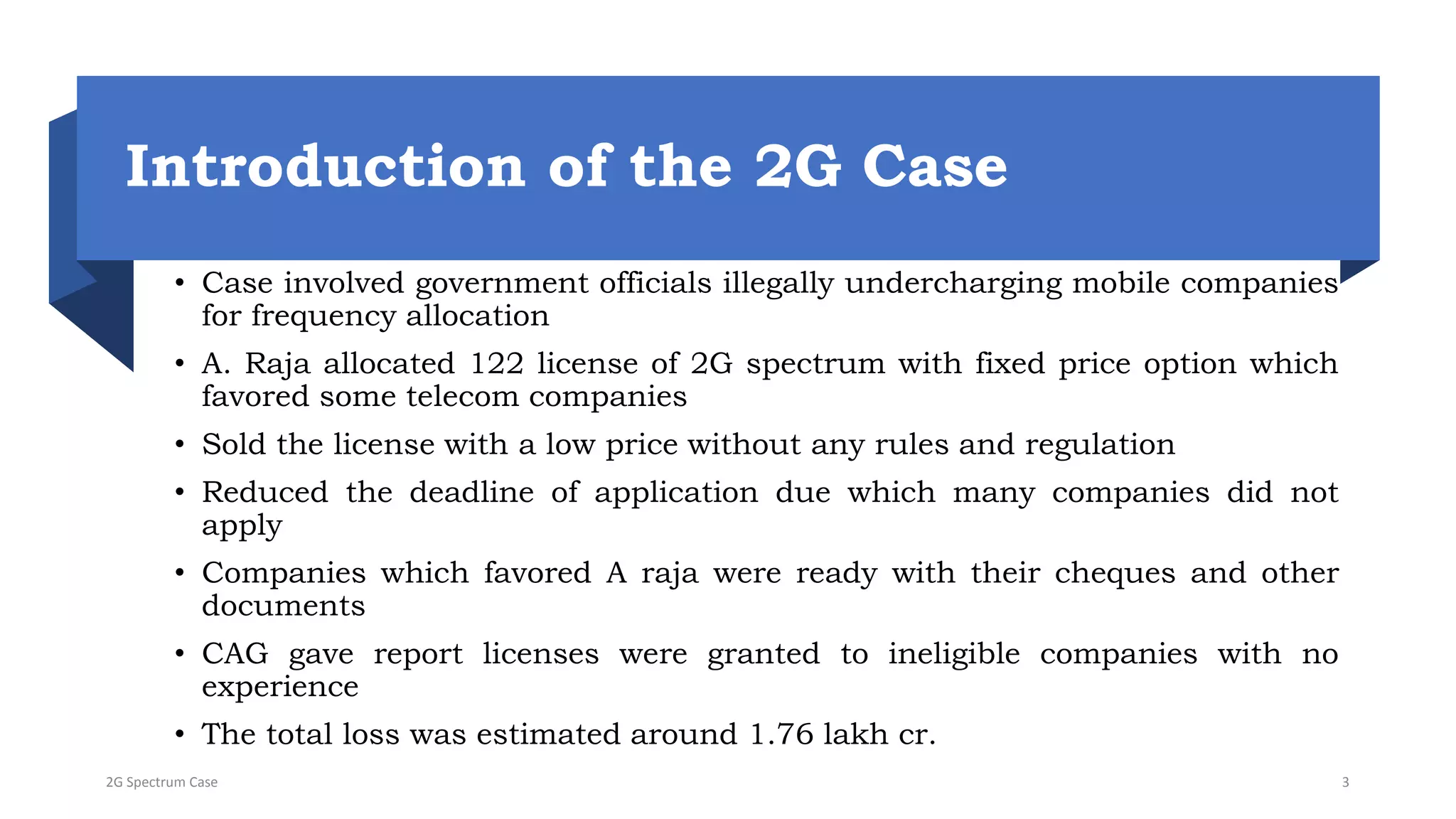 2G SPECTRUM CASE | PPTX