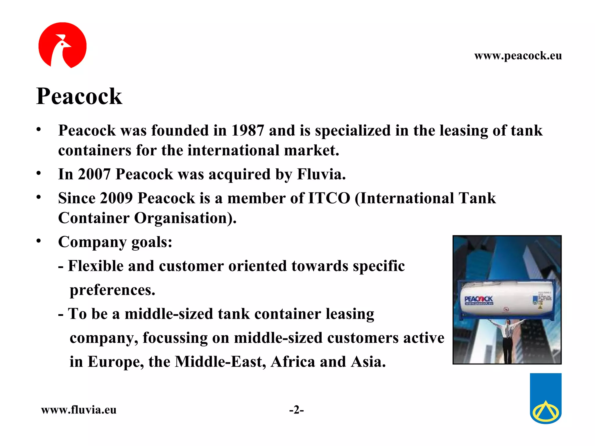 Peacock Container General Presentation | PPT