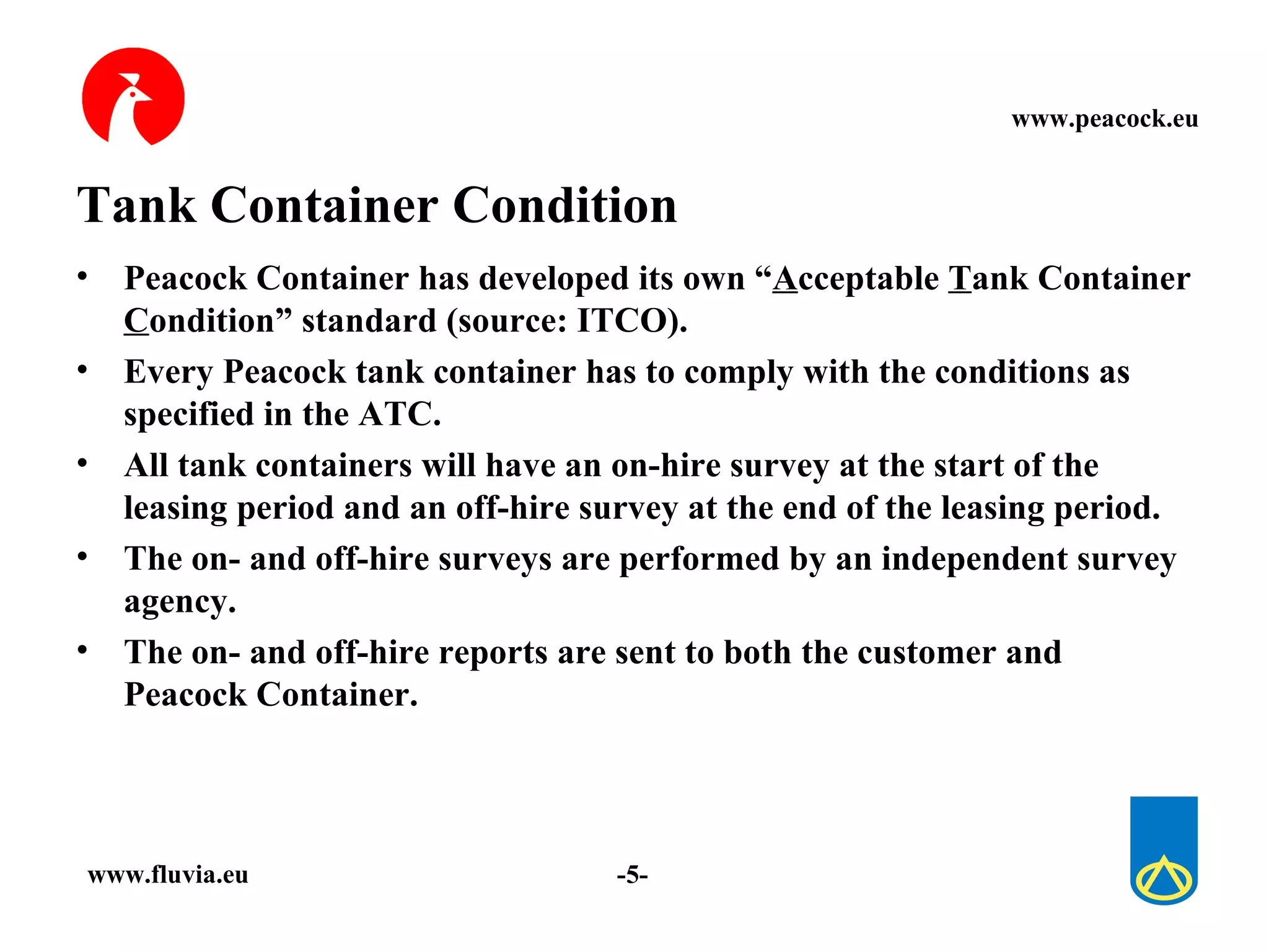Peacock Container General Presentation | PPT