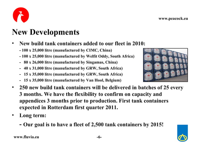 Peacock Container General Presentation | PPT