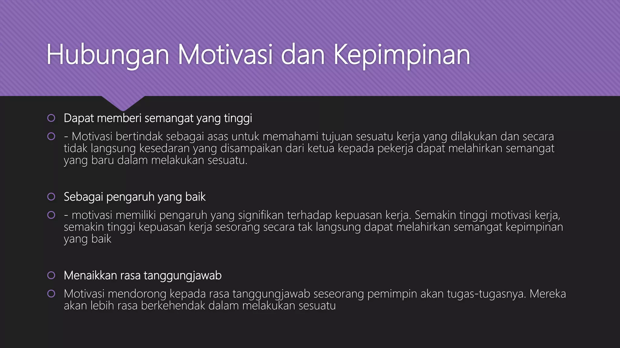 Motivasi dan Kepimpinan Berkesan | PPTX