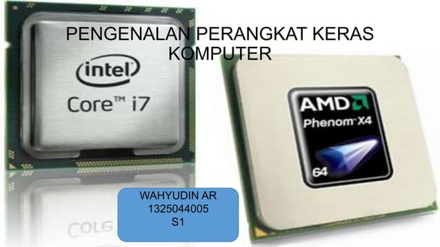 Presentation pengenalan perangkat keras komputer | PPT