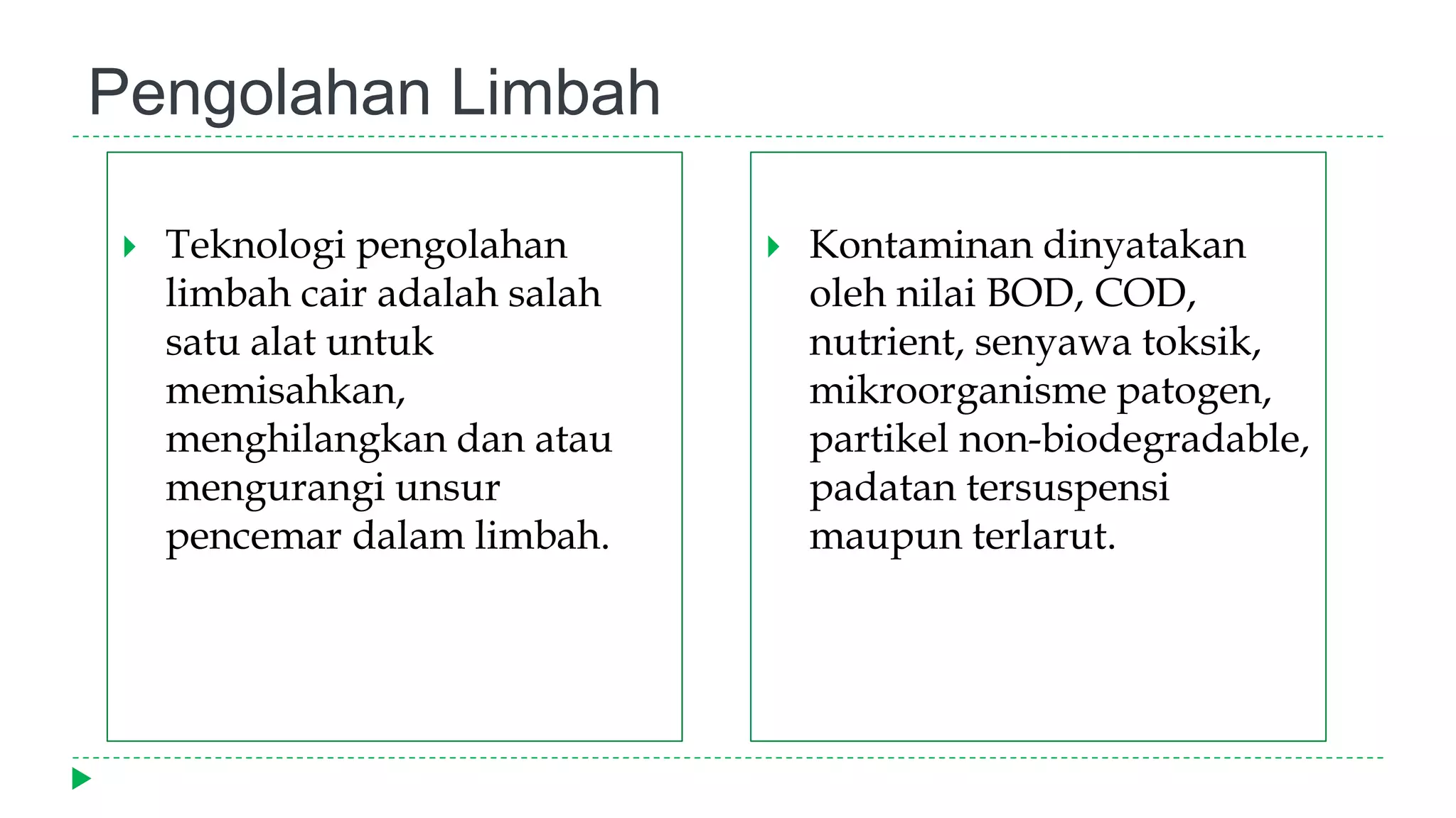 Pengolahan Limbah Laundry dengan metode Biosand Filter dan Karbon Aktif | PPTX