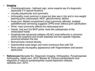 Pseudo GOUT knee | PPT