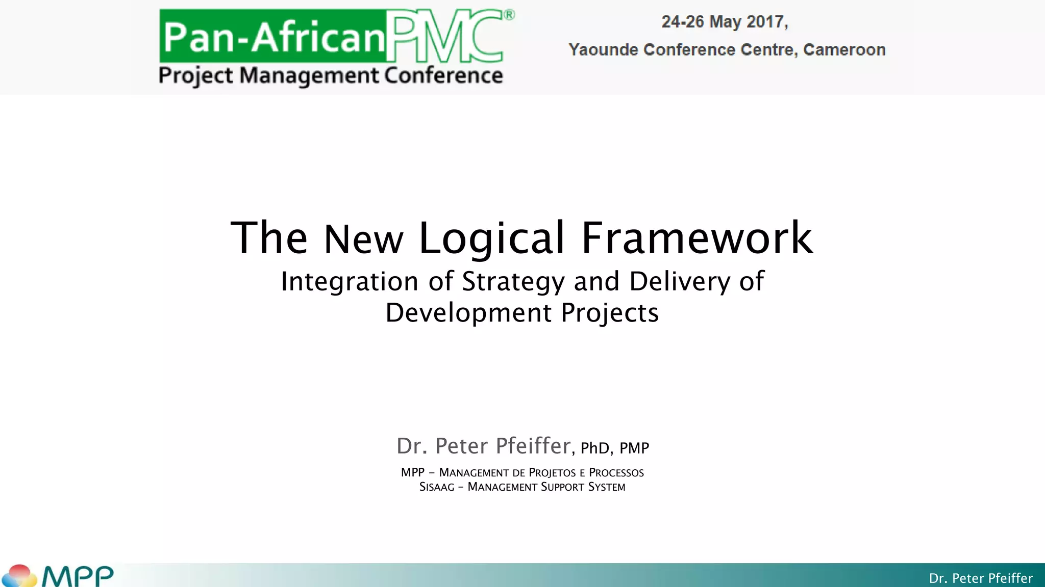 Presentation peter pfeiffer@pan-african-pmc_2017_24_05 | PPT