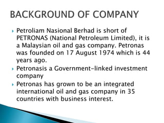 Presentation PETRONAS.pptx | Human Resources | Business