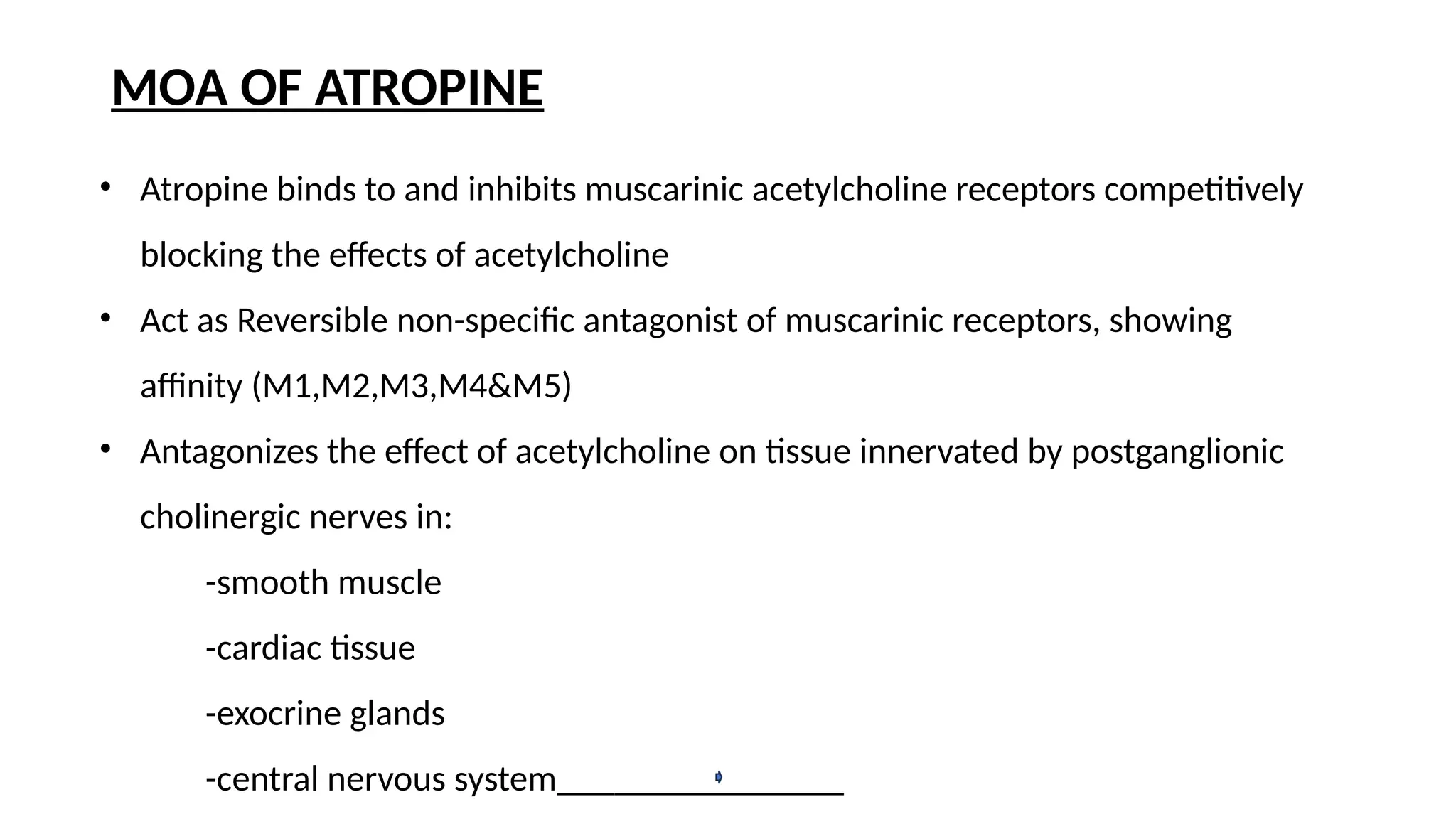 Atropine poisioning and Drug interaction | PPT