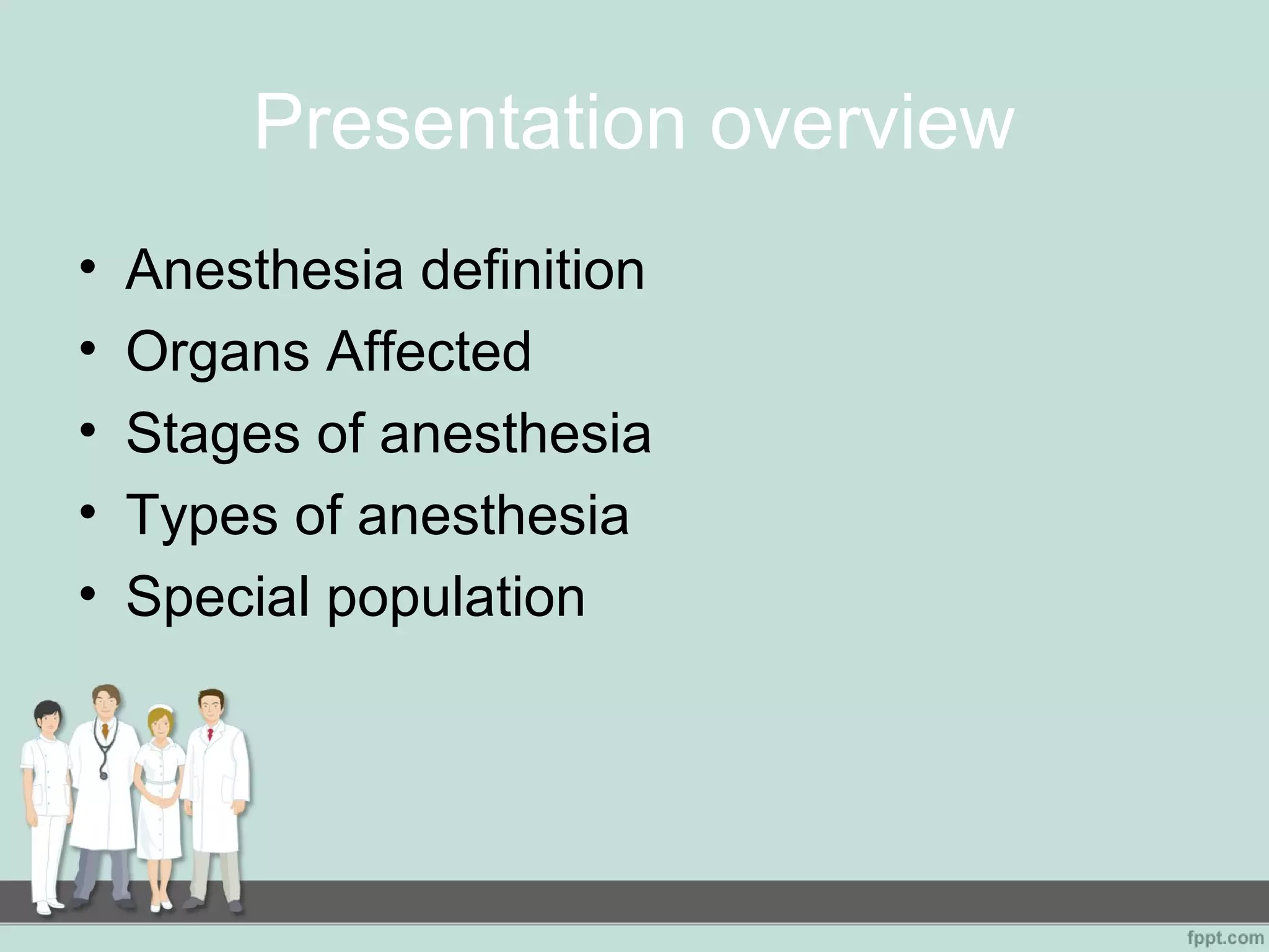 anesthesia (pharmacology) | PPT