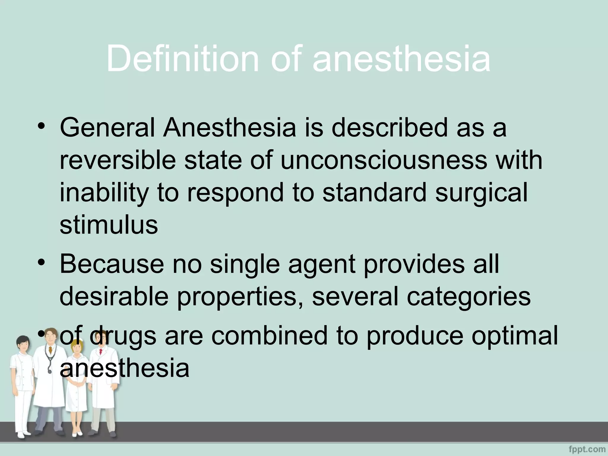 anesthesia (pharmacology) | PPT
