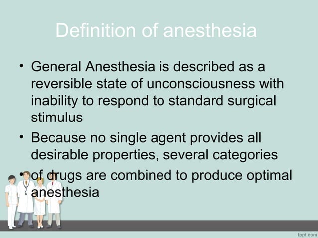anesthesia (pharmacology) | PPT | First Aid | Injuries