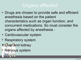 anesthesia (pharmacology) | PPT