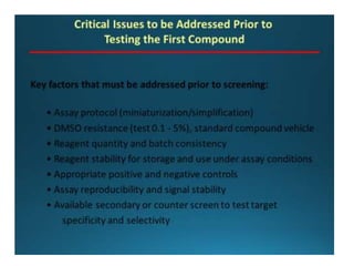 HIGH THROUGHPUT SCREENING Technology | PPTX