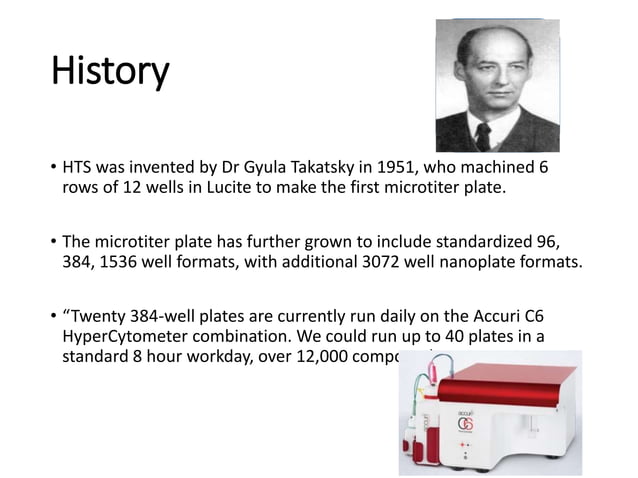 HIGH THROUGHPUT SCREENING Technology | PPTX | Chemistry | Science