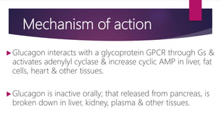 Pharmacology of Glucagon | PPTX