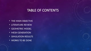 Project Phase presentation of CFD in Bio medical field using Ansys ...