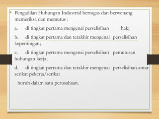 Pengadilan Hubungan Industrial (Idik Saeful Bahri) | PPTX