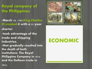 economic and social conditon during spanish rule | PPTX