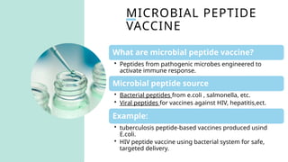 Immunopharmaceuticals and microbial Application | PPTX