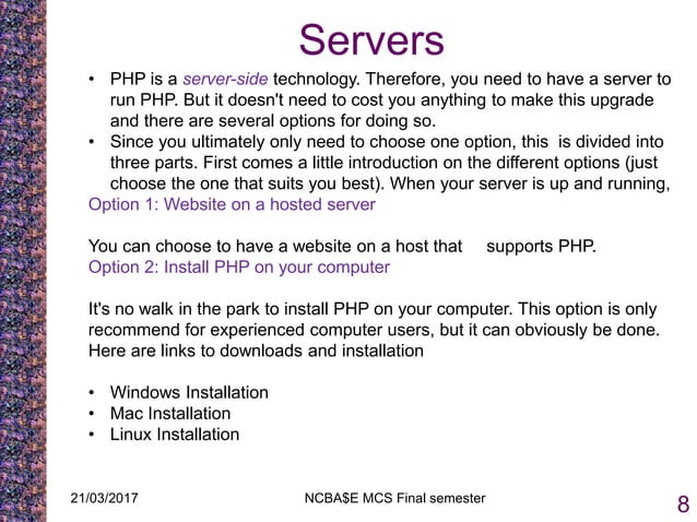 Presentation php | PPT