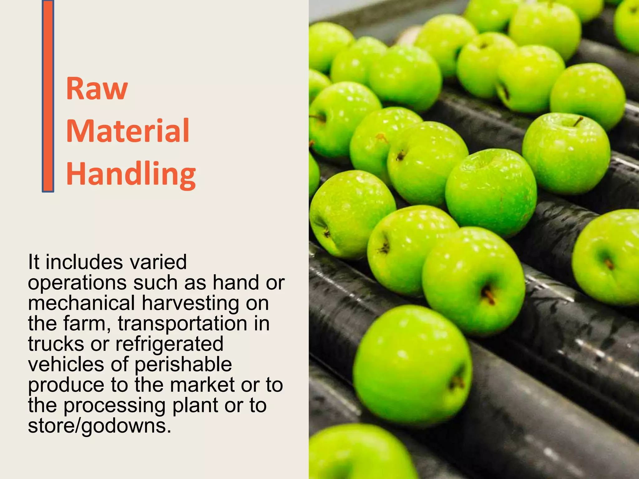 Unit Operations followed in Food Processing. | PPT