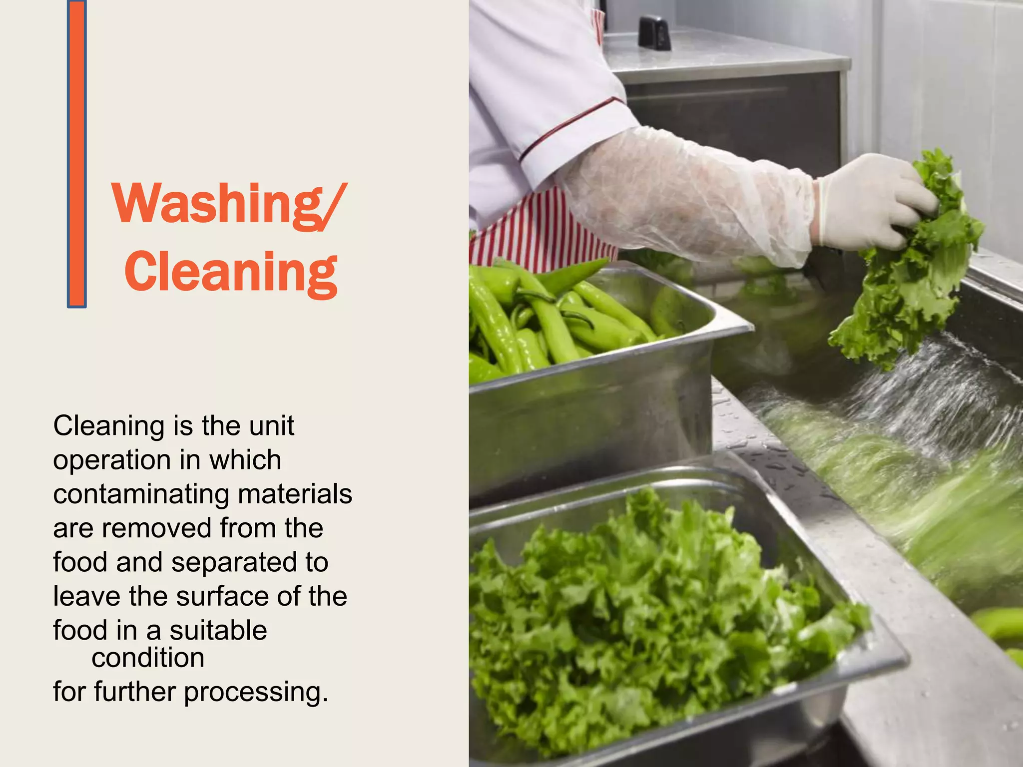 Unit Operations followed in Food Processing. | PPT