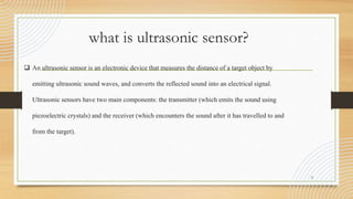 Ultrasonic sensors | PPTX