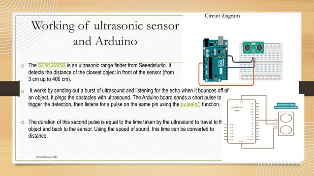 Ultrasonic sensors | PPTX