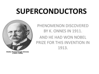 physics presentation superconductors | PPTX