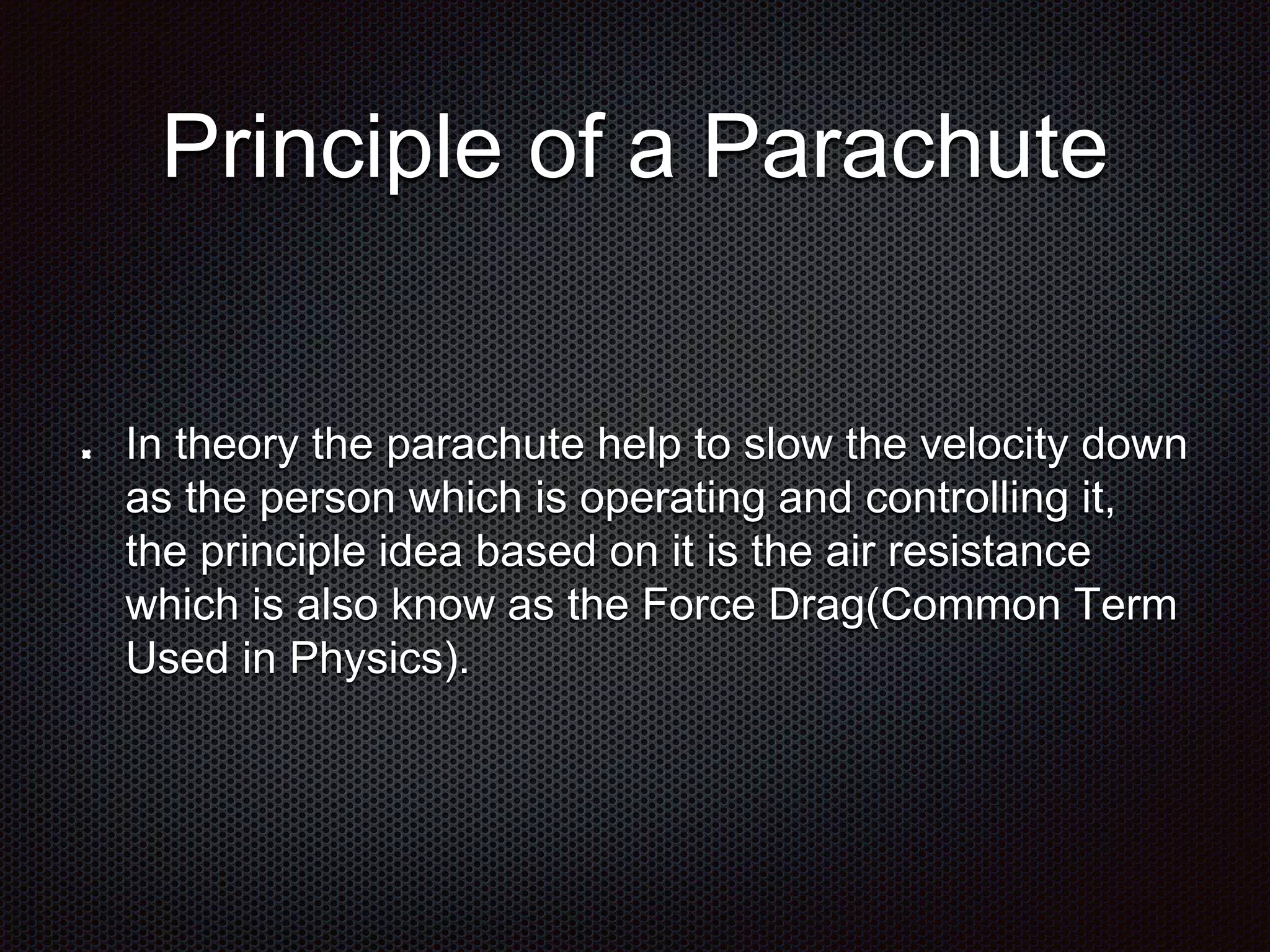 Final Presentation Physics 121- Parachute. | PPTX