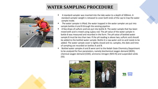 water quality index and enviromental analysis | PPTX